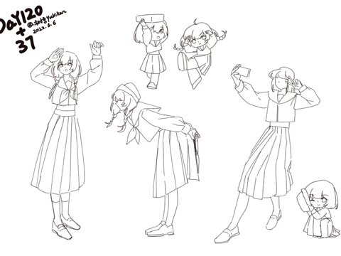 #速写60天挑战赛#day37@速写班长_树言yukikun-站酷ZCOOL