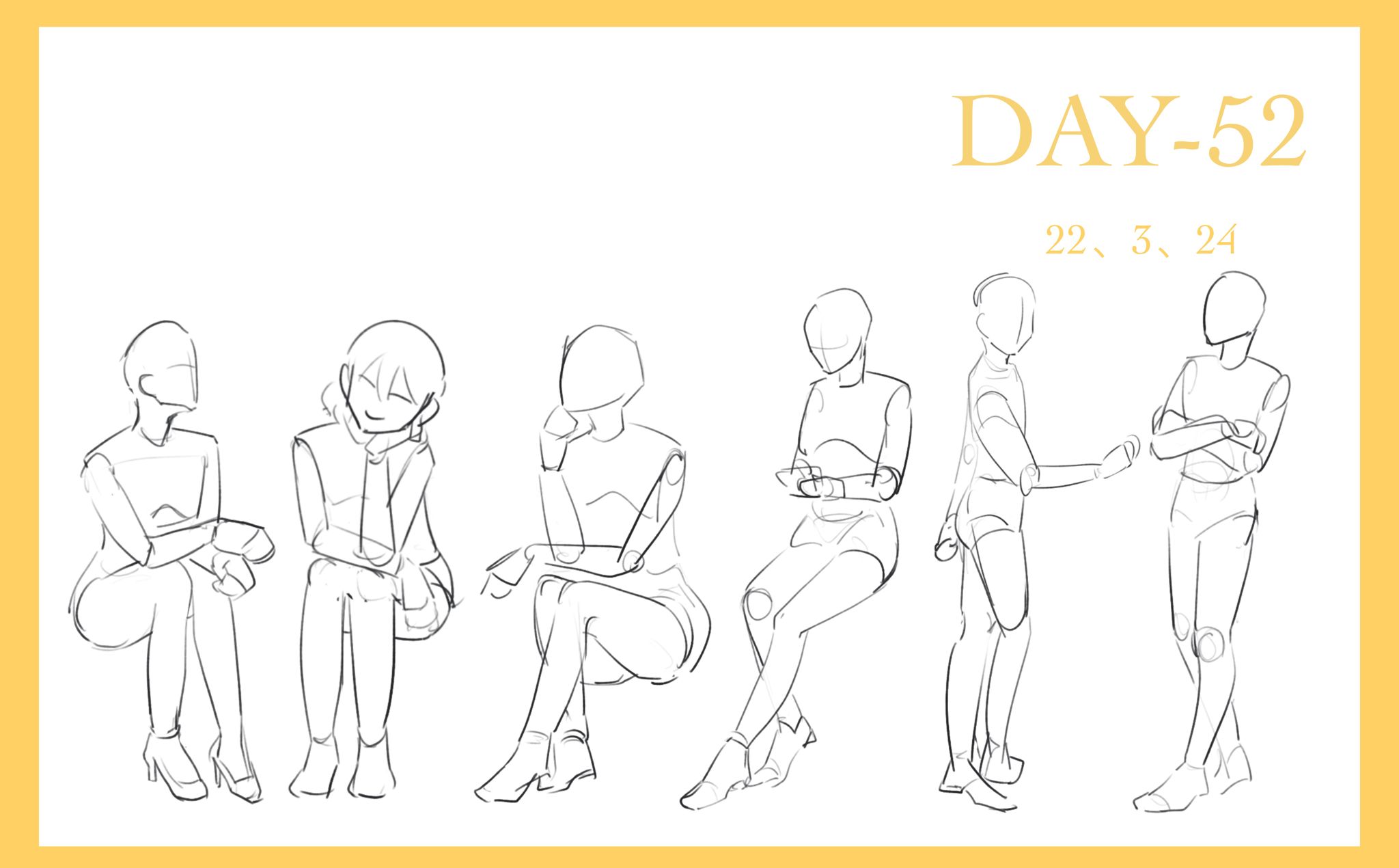 #速写60天挑战赛# @速写班长 day52_好好活下去-站酷ZCOOL