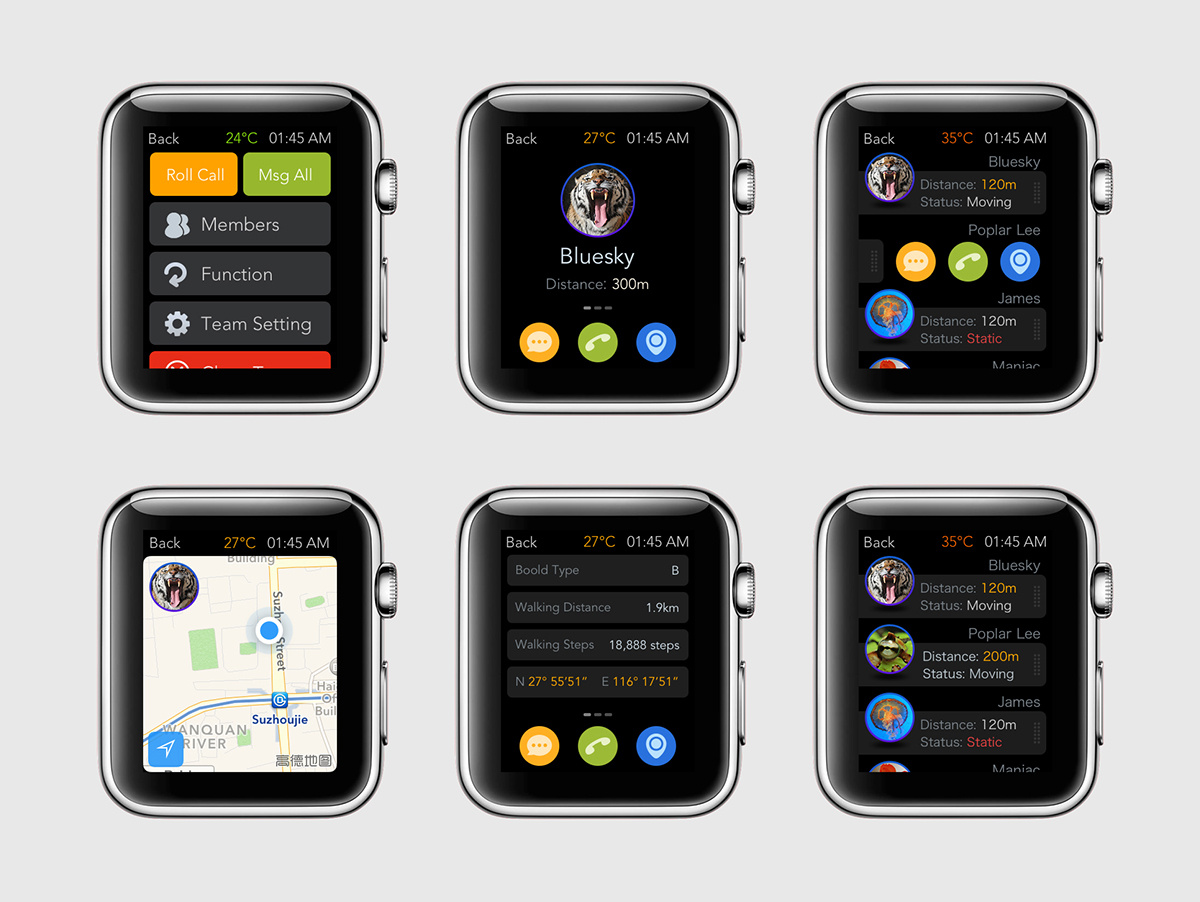 Apple Watch UI_碧空-站酷ZCOOL