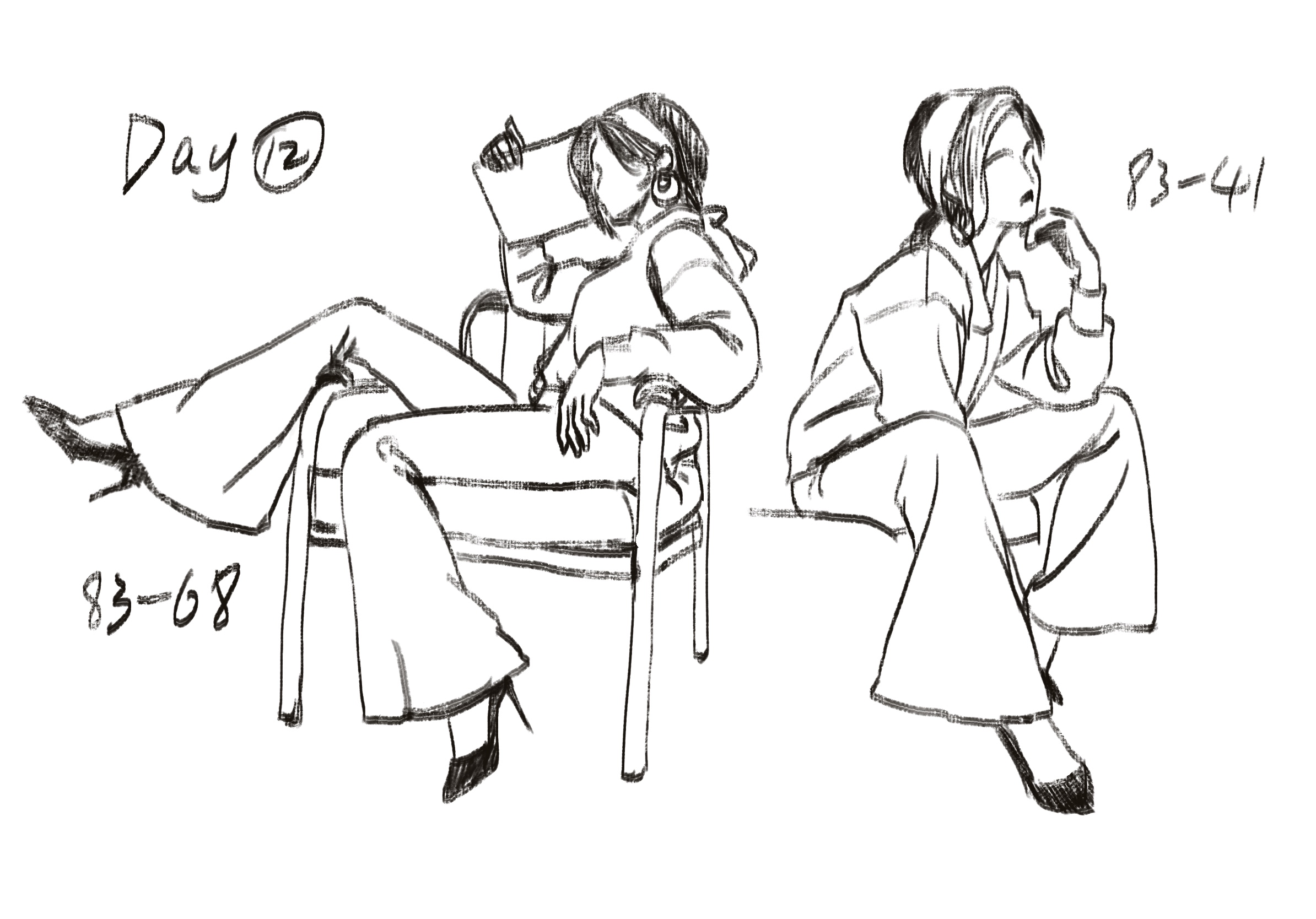 ＃速写60天挑战赛＃day12@速写班长_阿北北ouo-站酷ZCOOL