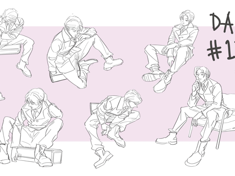 #速写60天挑战赛# day17@速写班长 _閃光事件-站酷ZCOOL