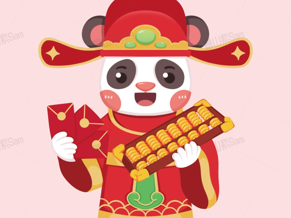 财神小熊猫_sam大魔王-站酷ZCOOL
