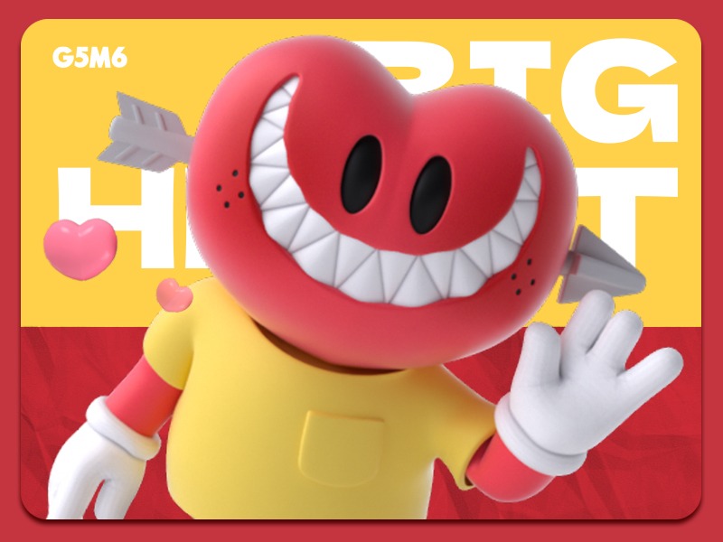 BIG HEART-动态表情包_G5M6_AveLeung-站酷ZCOOL