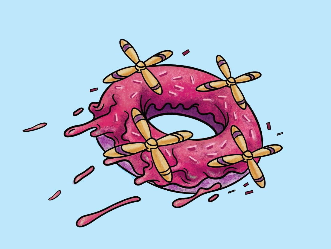 Donuts Drone／甜甜圈无人机_张姝玙ZOEzoe-站酷ZCOOL