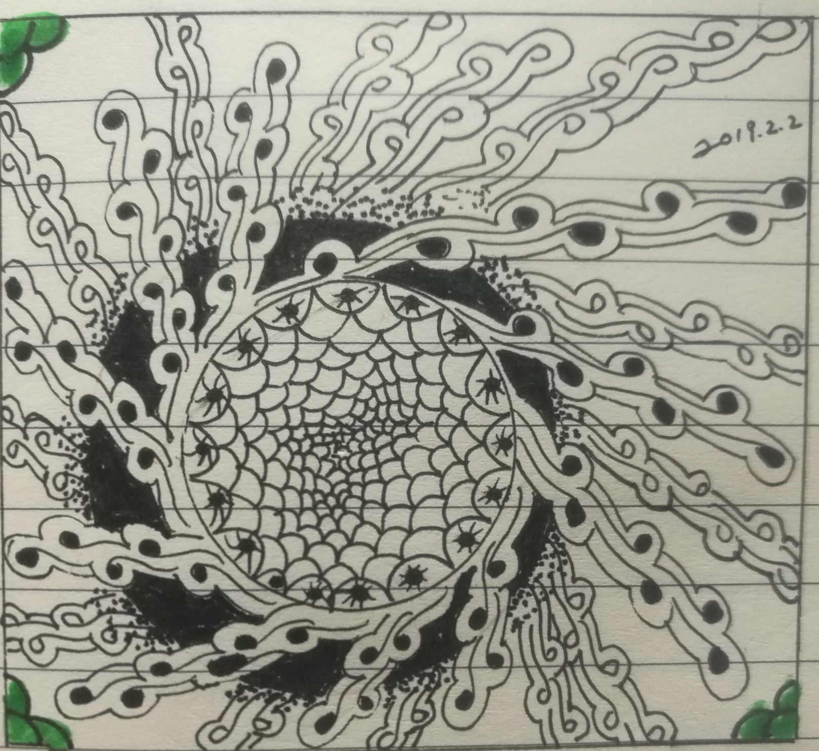 涂鸦禅绕画（96）_空谷幽L-站酷ZCOOL