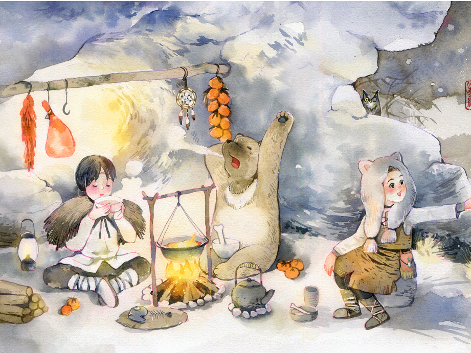 2019 水彩的一年 _艾莫渝Amoy-站酷ZCOOL