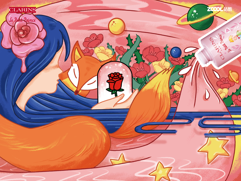 邂逅#粉嫩多巴胺少女#《少女的奇遇邂逅》_插画师白杨-站酷ZCOOL