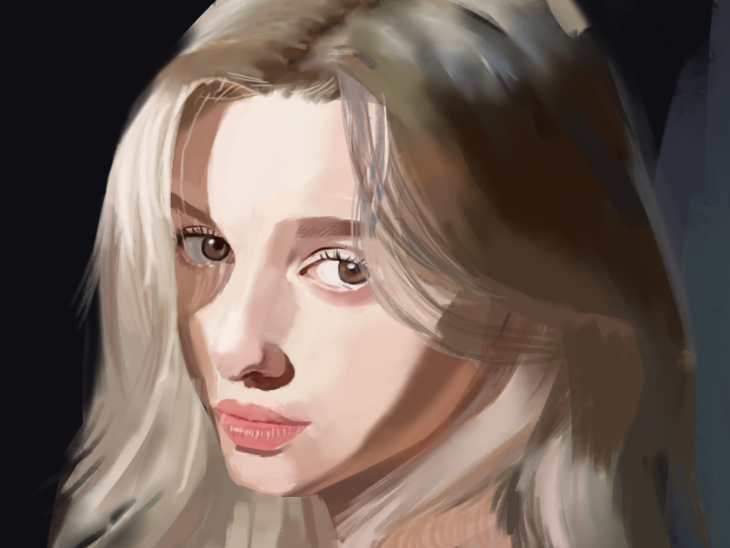 【头像练习9】_彩画荷香-站酷ZCOOL