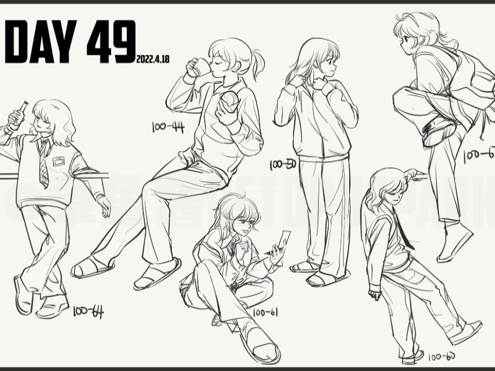 #速写60天挑战赛# Day49@速写班长_章鱼酱油-站酷ZCOOL