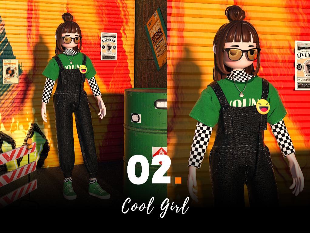 #创作加油站#COOL GIRL 酷女孩系列02_伊人JUDY-站酷ZCOOL