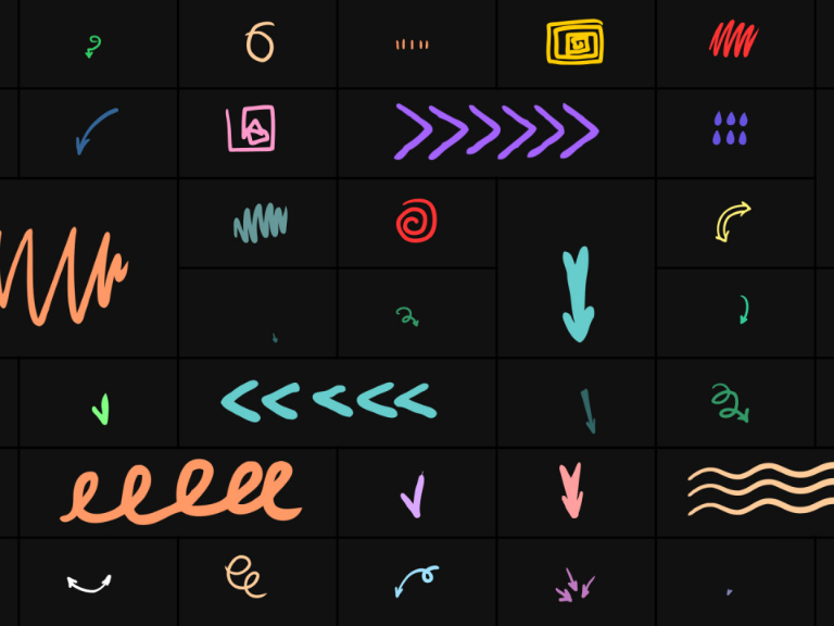 AE模板 | 涂鸦箭头和指针动画幻灯片片头_猿文件网官方账号-站酷ZCOOL