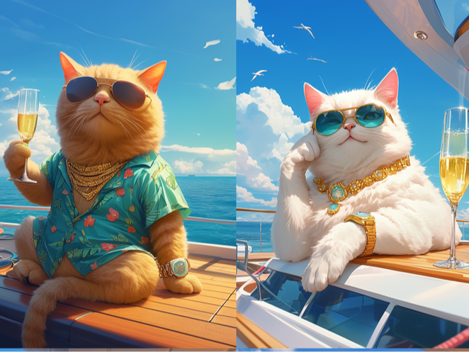 Midjourney生成 AI创作——可爱卡通女孩形象_格格茶部落-站酷ZCOOL