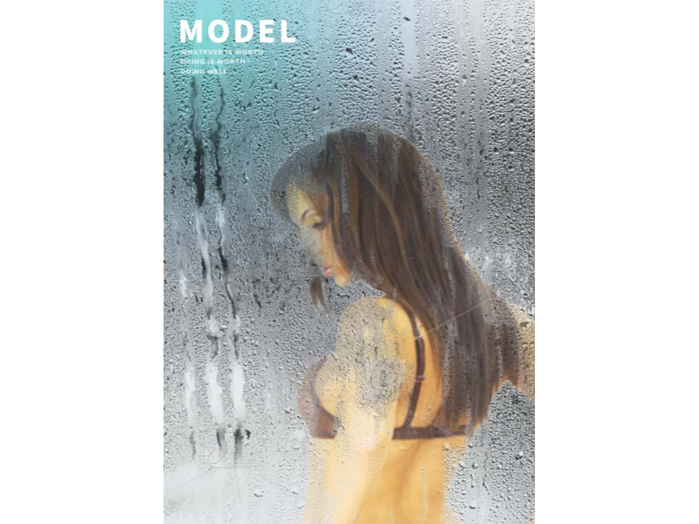 玻璃海报_阳光女孩NO1-站酷ZCOOL