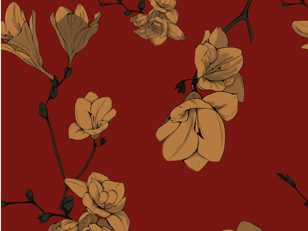 四方连续 花_Doa.Taro-站酷ZCOOL