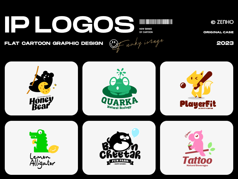 LOGO合集丨iP.Cartoon_JUUUN君-站酷ZCOOL