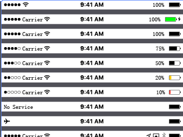 iOS 状态栏 图标 界面 下载 _raysima-站酷ZCOOL