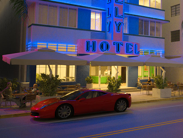 maxwell夜景渲染_星辰绘-站酷ZCOOL