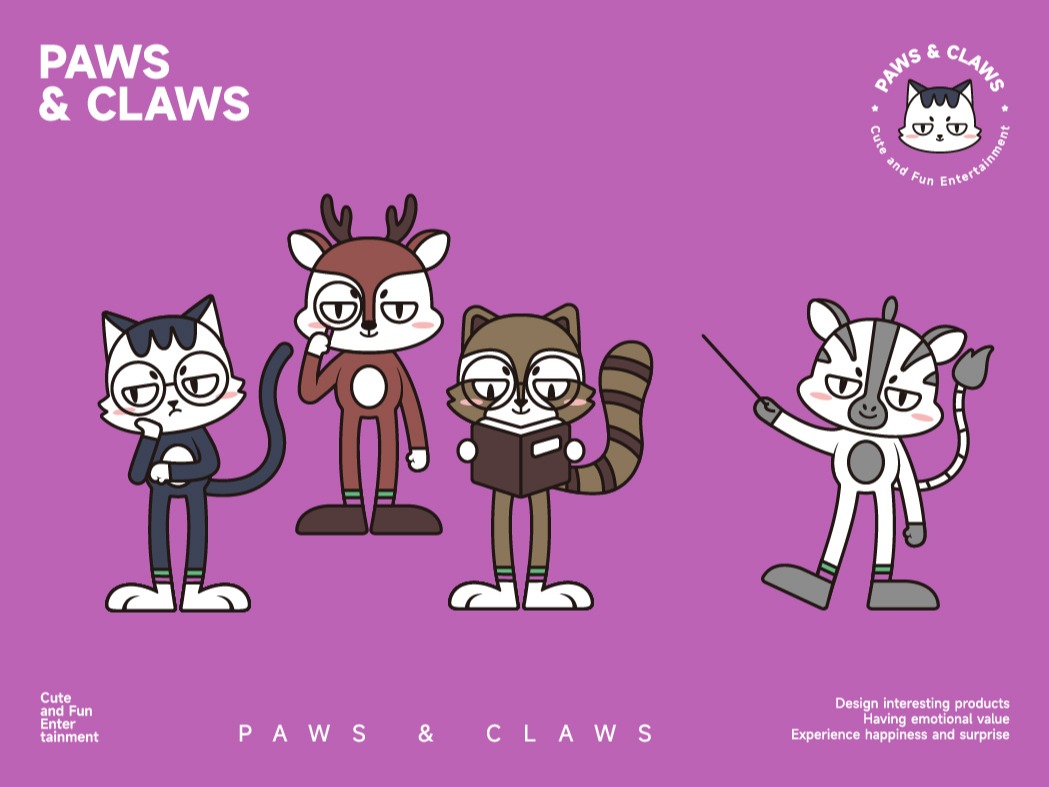 Paws & Claws品牌IP设计_等等zll-站酷ZCOOL
