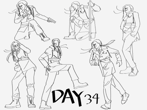 #速写60天挑战赛# day34@速写班长_sphinxmask521-站酷ZCOOL