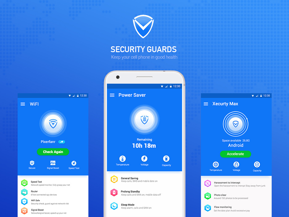 Mobile Security Management APP Design_simeon_zhu-站酷ZCOOL
