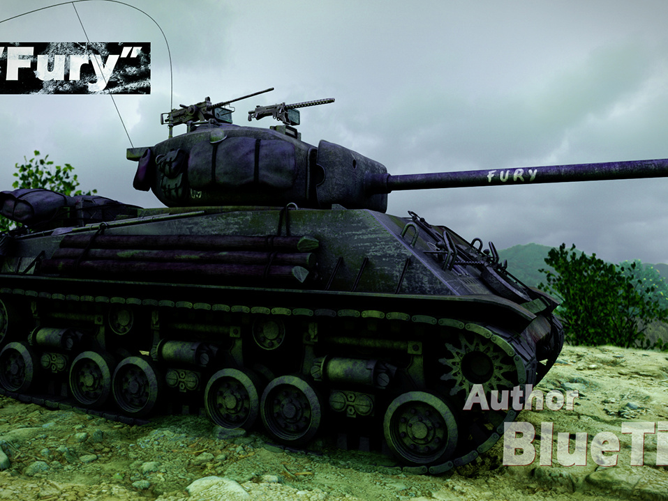 坦克“Fury”_BlueTiger-站酷ZCOOL