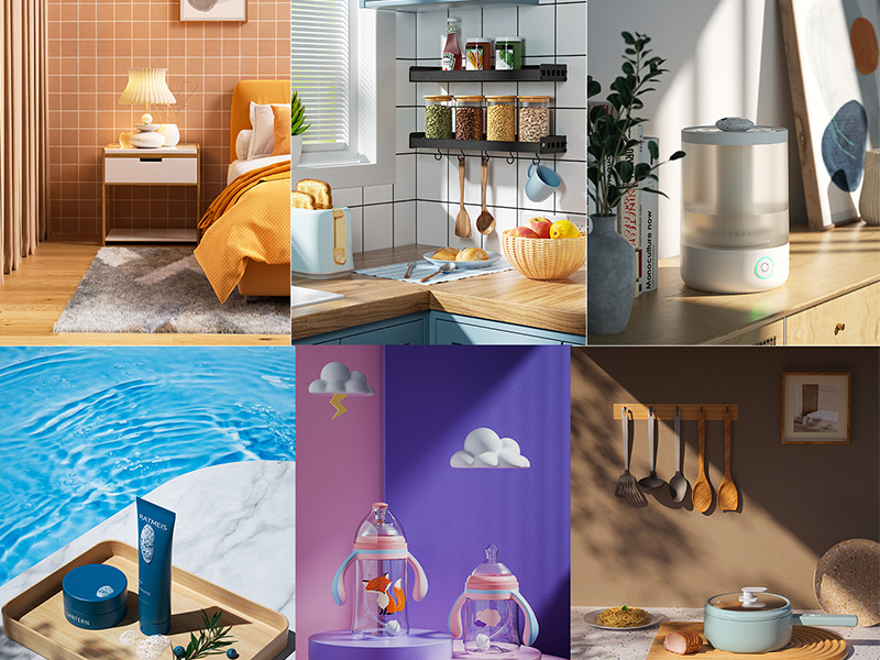 C4D OC渲染_电商设计阿雪-站酷ZCOOL