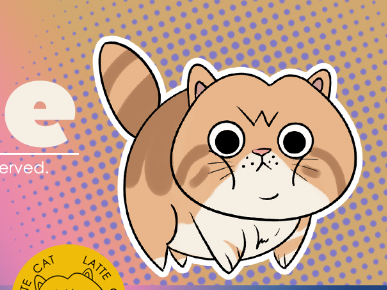 IP&表情包｜拿铁喵3_ZACK插画-站酷ZCOOL