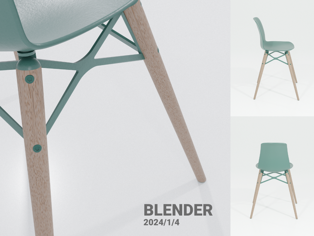 Blender - 椅子渲染_Z23410371-站酷ZCOOL
