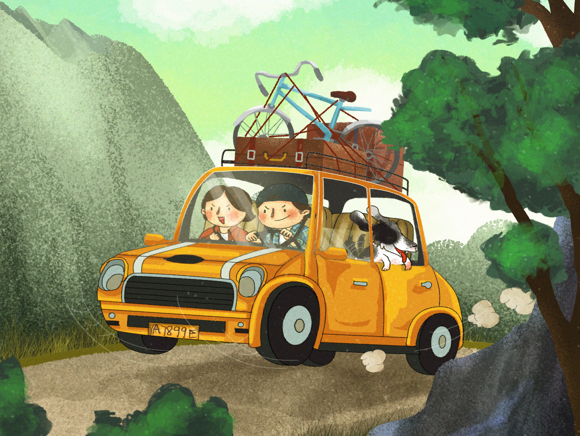 闲来一起兜兜风_JZY09-站酷ZCOOL