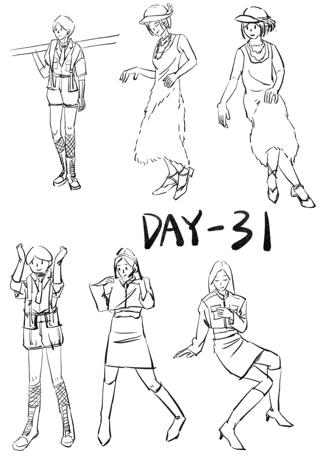 速写60天挑战赛 DAY31 速写班长_印第安小揪揪-站酷ZCOOL