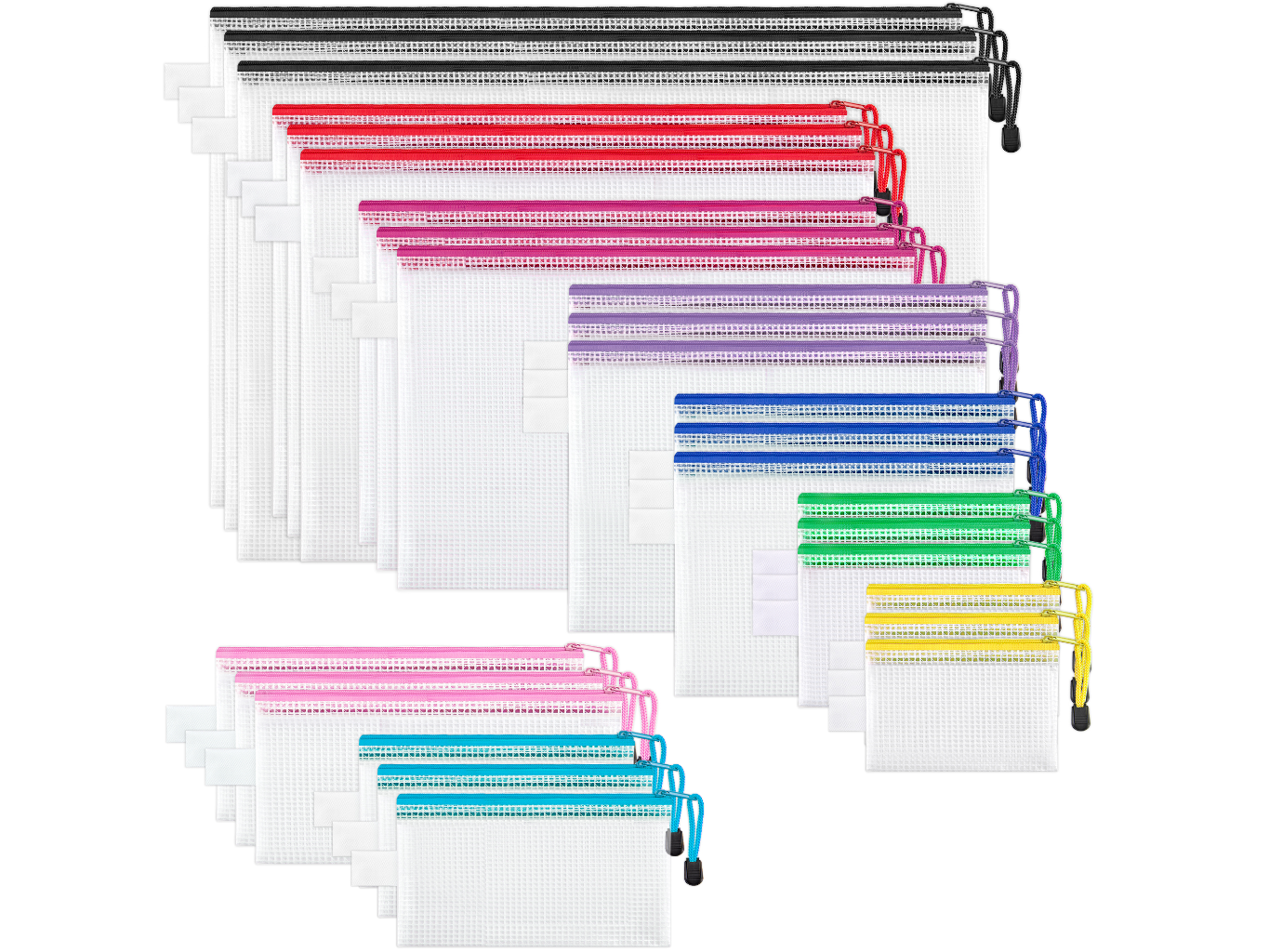 亚马逊图片：彩色拉链PVC袋_兮之夜-站酷ZCOOL