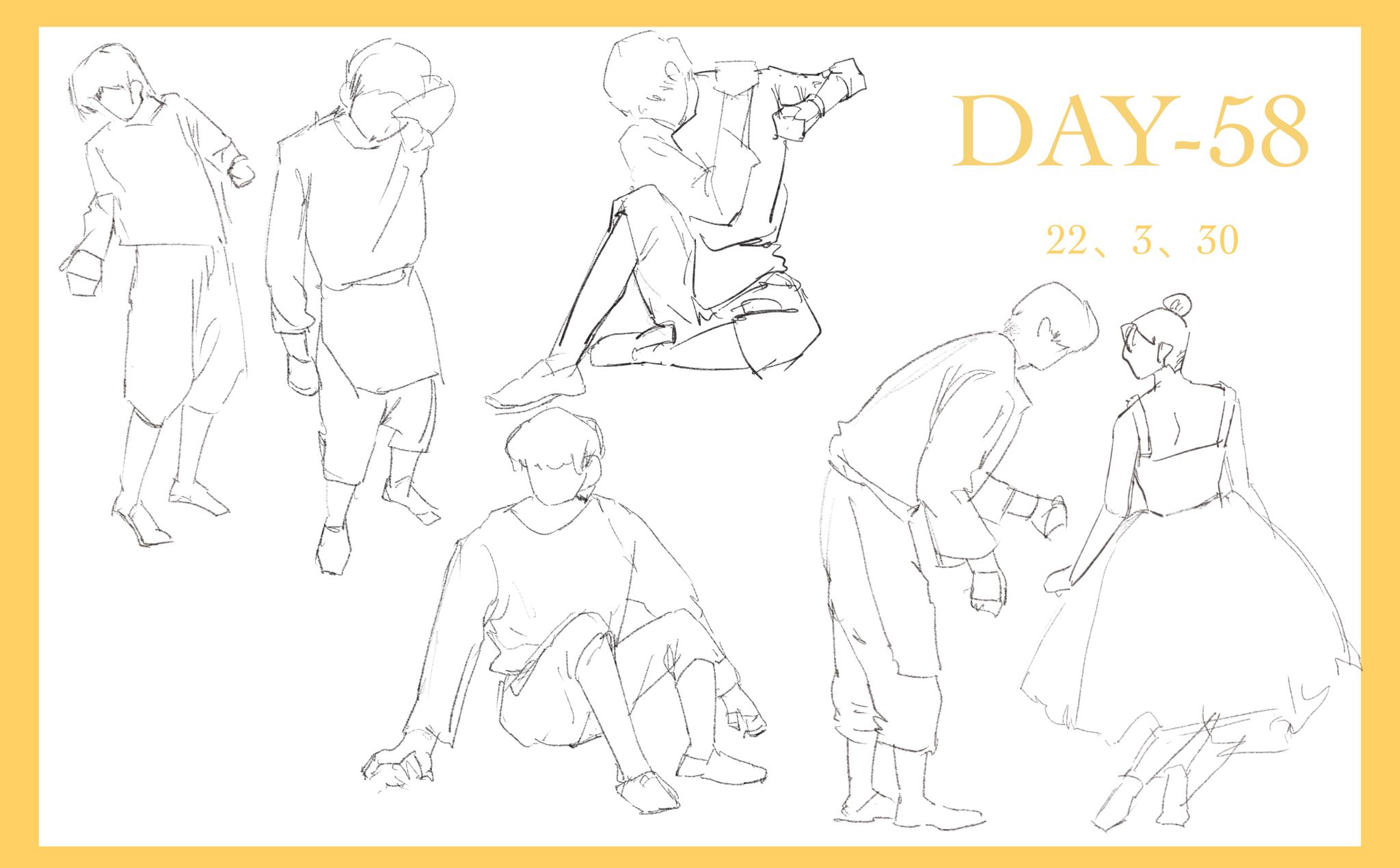 #速写60天挑战赛# @速写班长 day58_好好活下去-站酷ZCOOL