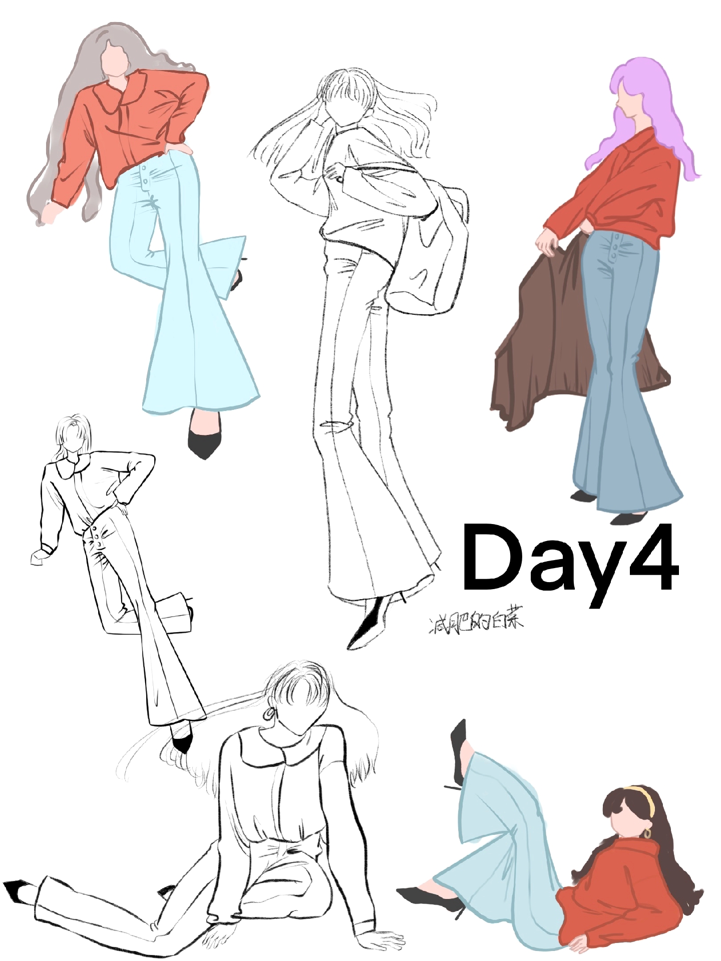 #速写60天挑战赛#day4@速写班长_减肥的白菜-站酷ZCOOL