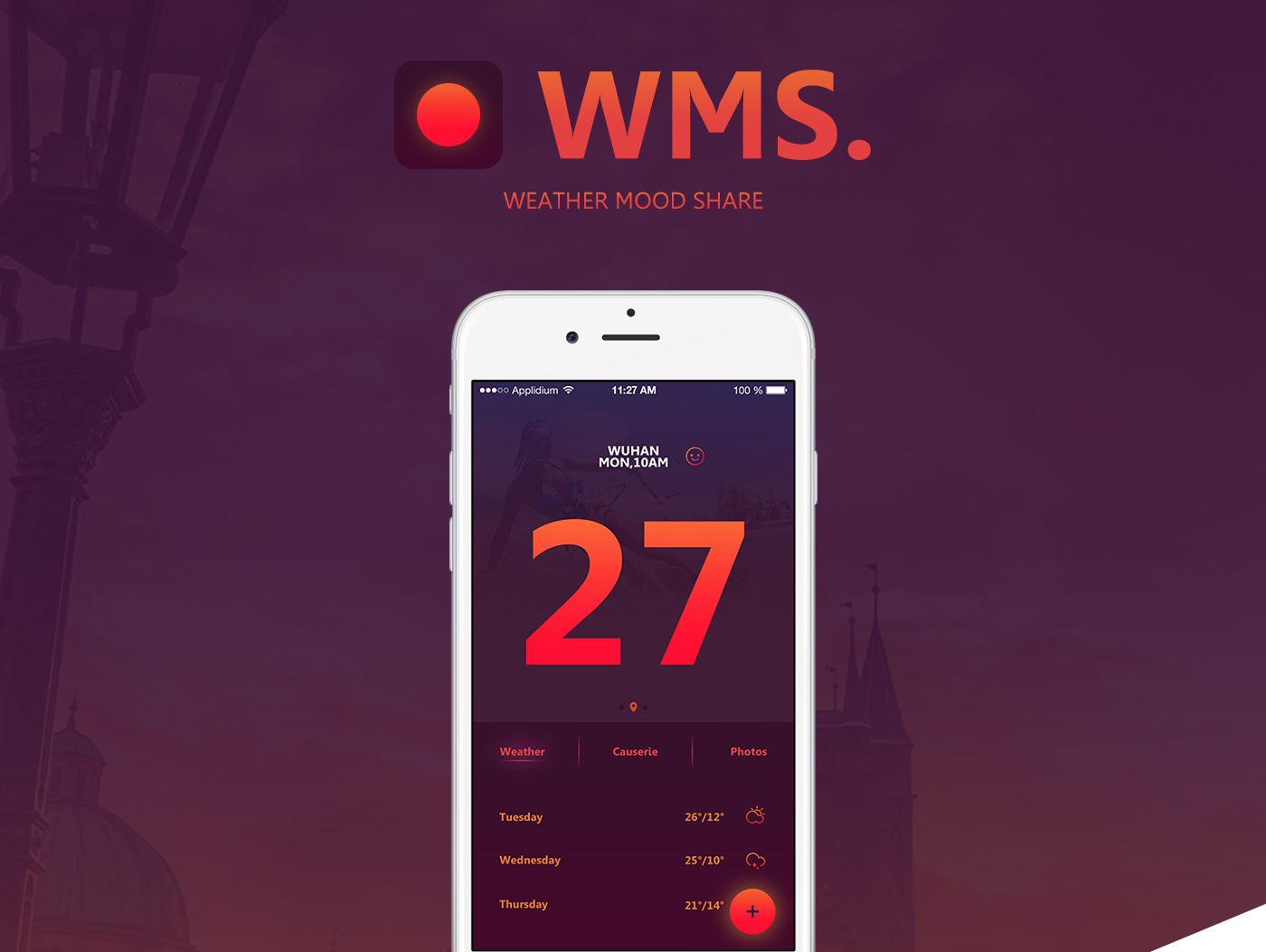 WMS. -weather app_青山秀智-站酷ZCOOL