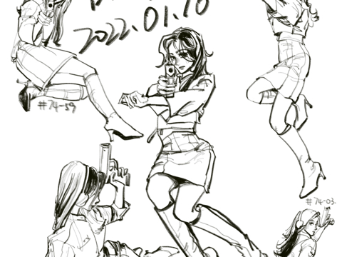 #速写60天挑战赛#day10@速写班长 美女嘿嘿_百慕涟-站酷ZCOOL