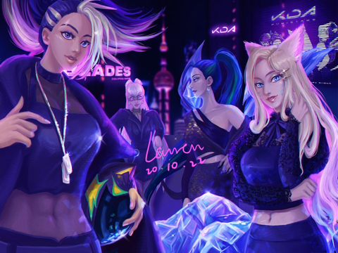 KDA女团在上海了哦🥳_Z08846917-站酷ZCOOL