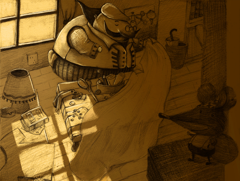 老裁缝的家_贾佳Hazel-站酷ZCOOL