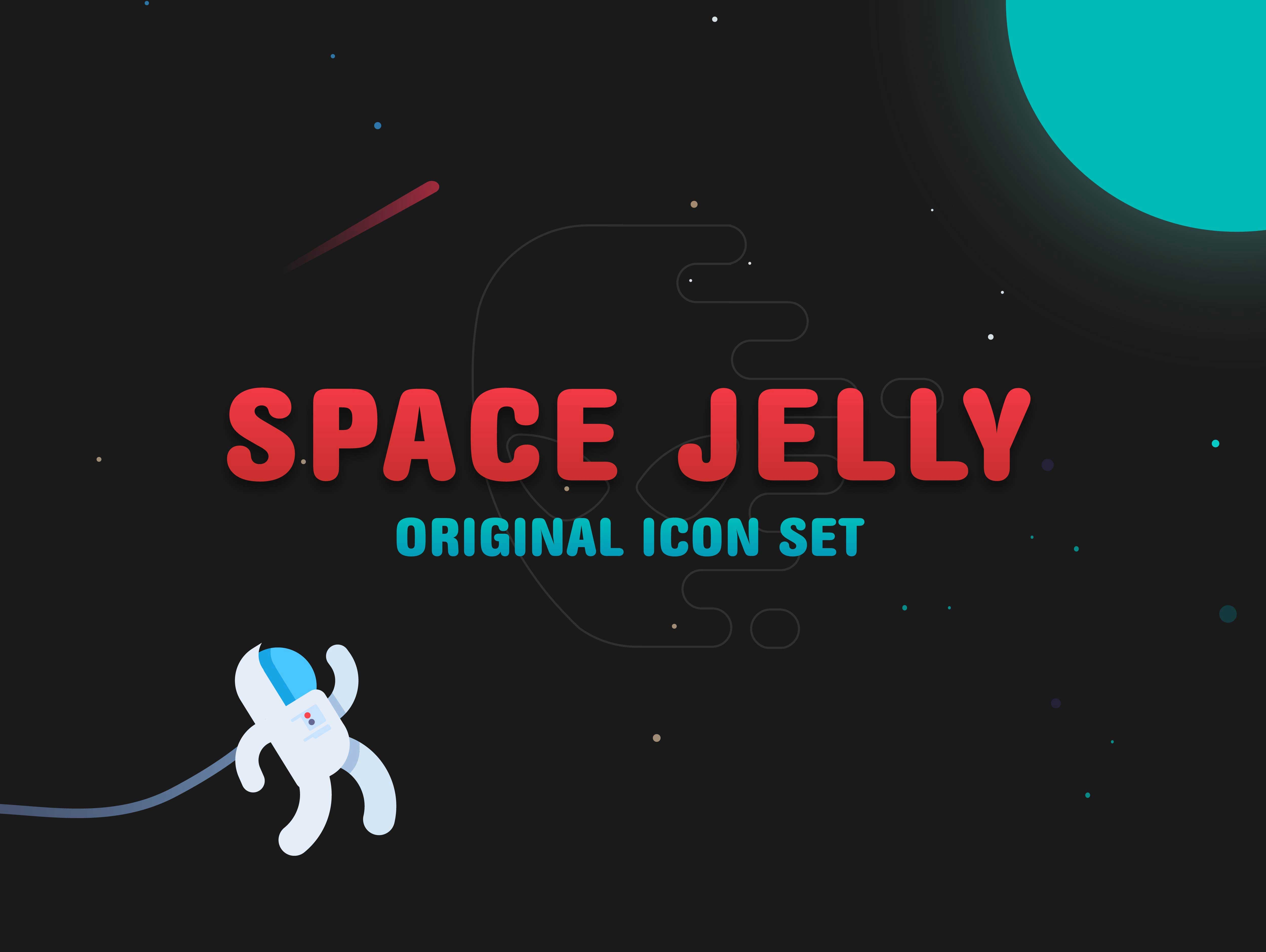 Space Jelly-宇宙风格主题图标（临摹foxjerrywl的作品）_花花画画画画-站酷ZCOOL