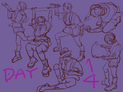 Day14 速写挑战9期_山林木之鸡-站酷ZCOOL