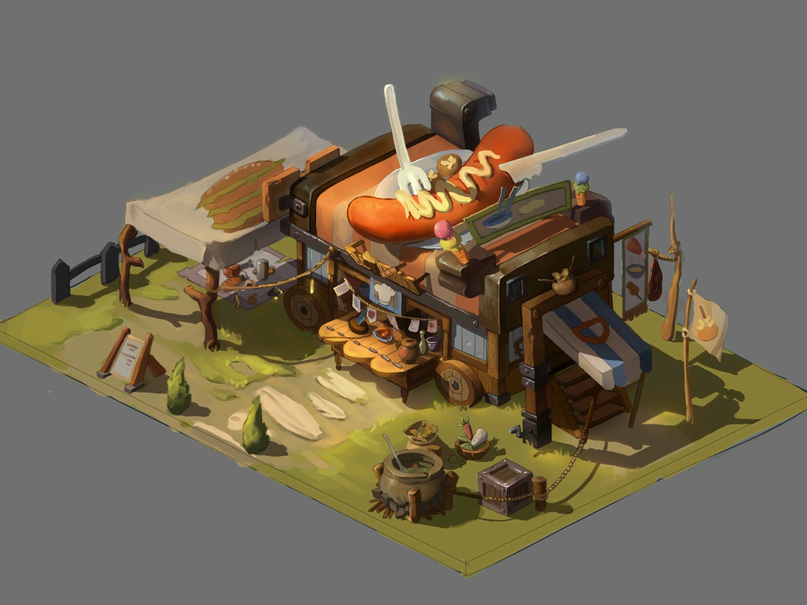 快餐车_DZZx-站酷ZCOOL