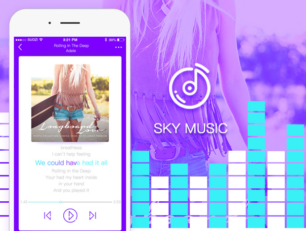 SKY MUSIC 音乐APP_梦想家sky-站酷ZCOOL
