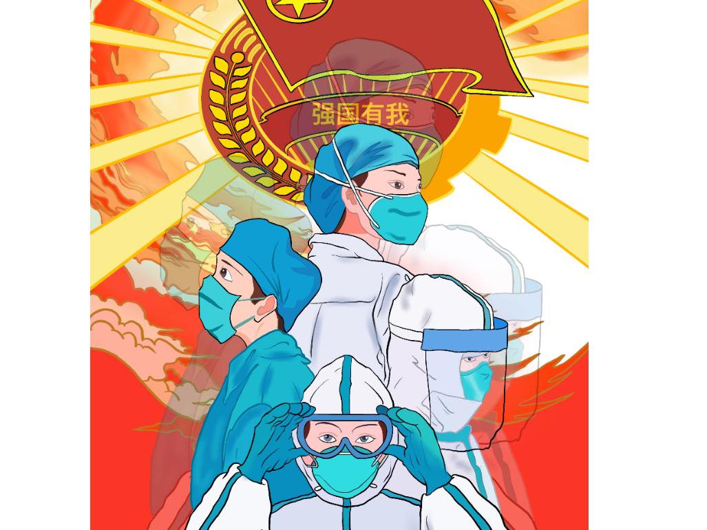 《强国有我》_Jack插画-站酷ZCOOL