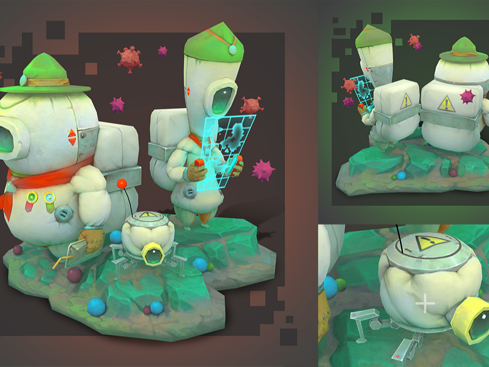 3dmax/Bodypaint3d-卡通外星人模型制作教程。_Alan安澜-站酷ZCOOL