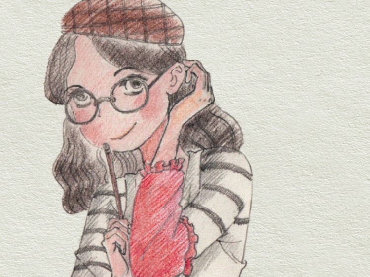 为自己画了一张卡通形象_Fifi文艺Buff-站酷ZCOOL