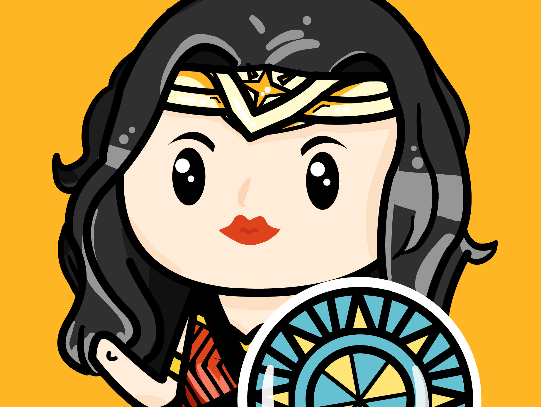 神奇女侠日常很忙赶着去拯救世界_XIAOXUE涂鸦-站酷ZCOOL