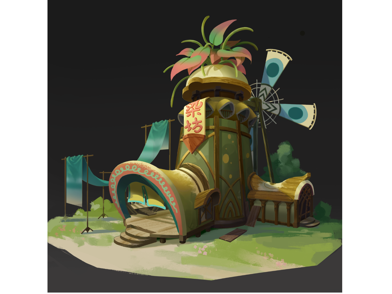 奇幻风建筑单体_Z953184916-站酷ZCOOL