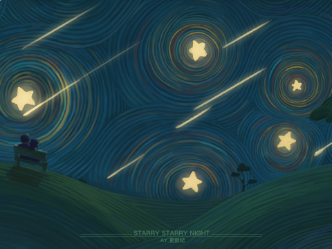 《STARRY STARRY NIGHT》_Ay更新纪-站酷ZCOOL