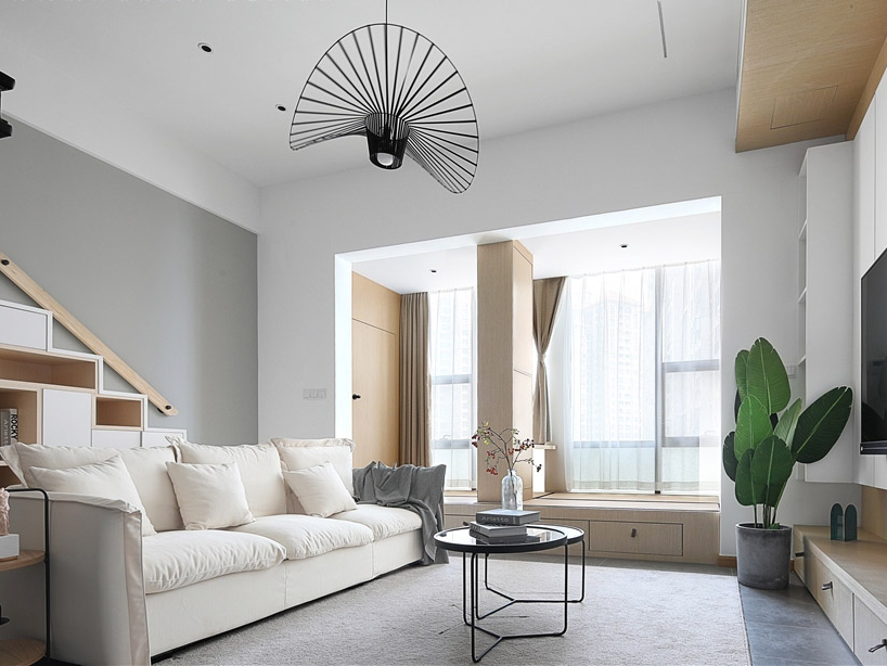 改造简约北欧风LOFT，为你装下整个理想生活-55㎡_爱画效果图的萌萌-站酷ZCOOL