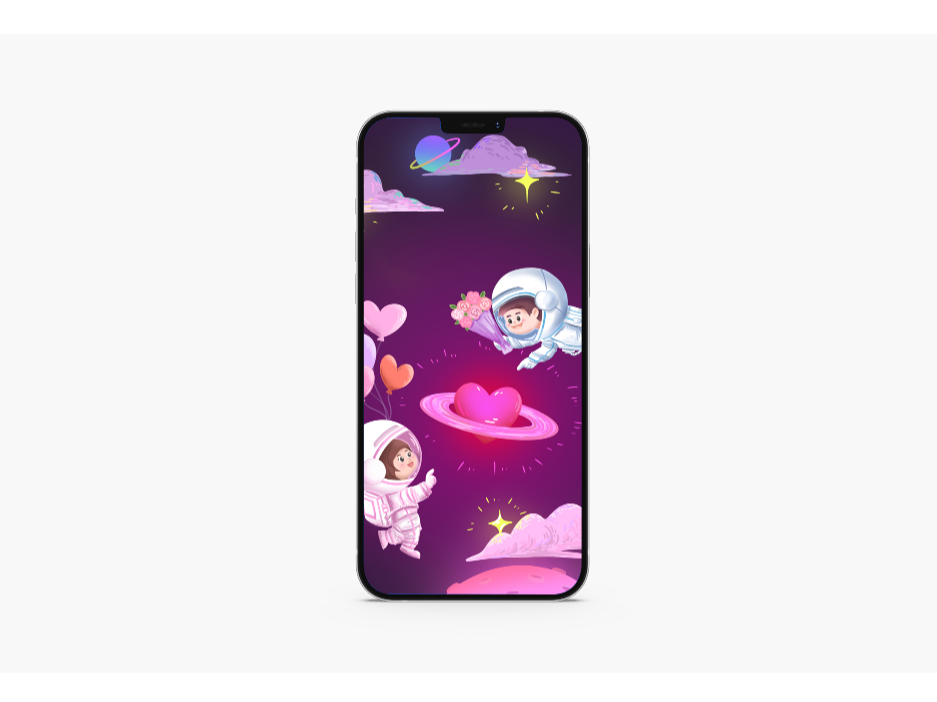 情人节主题手机壁纸_Z55784361-站酷ZCOOL