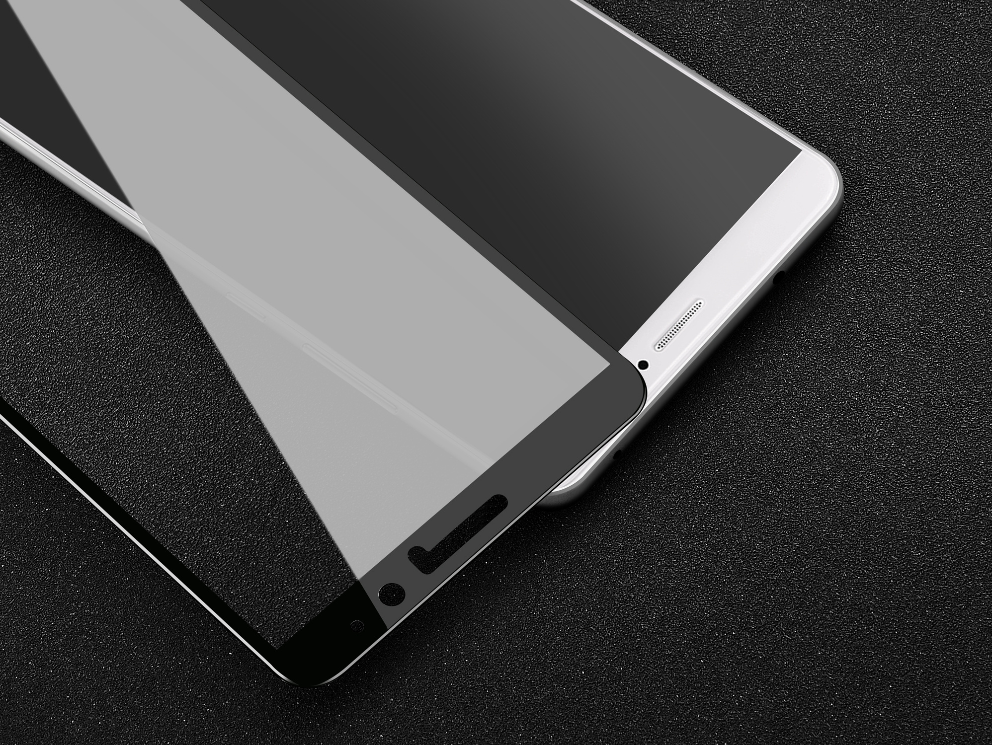 华为Mate9钢化全膜 全包边磨砂软膜 _墨白INK-站酷ZCOOL